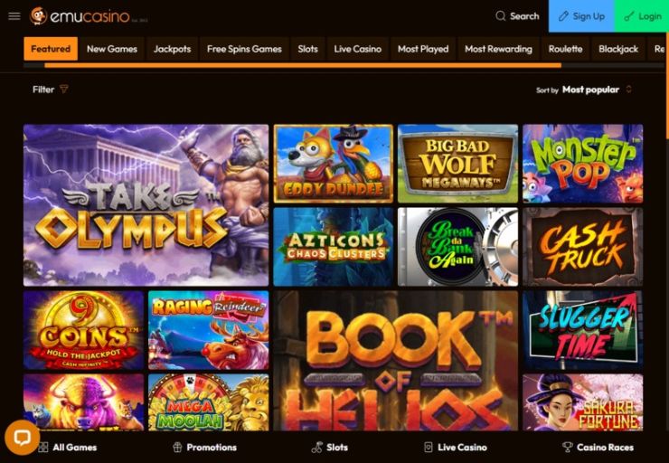 Emu Сasino Online 【FULL Review & Bonus 2024】